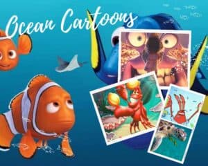 12 Cartoon Sea Animal Characters
