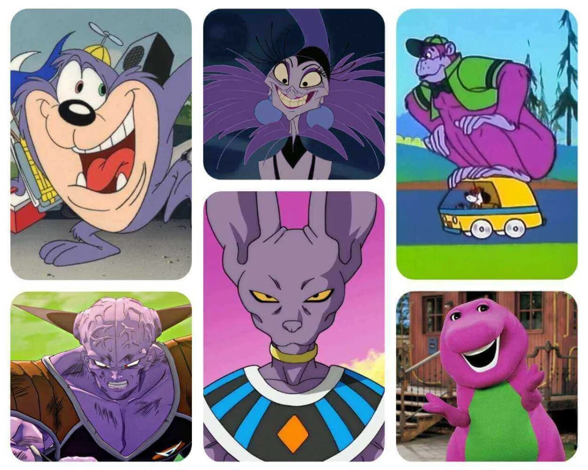 27+ Purple Cartoon Characters I Can Spot Instantly