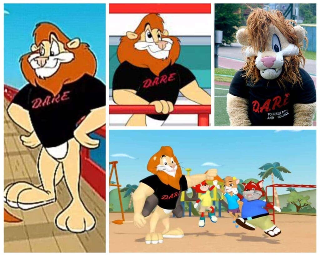 Daren the Lion The D.A.R.E Mascot