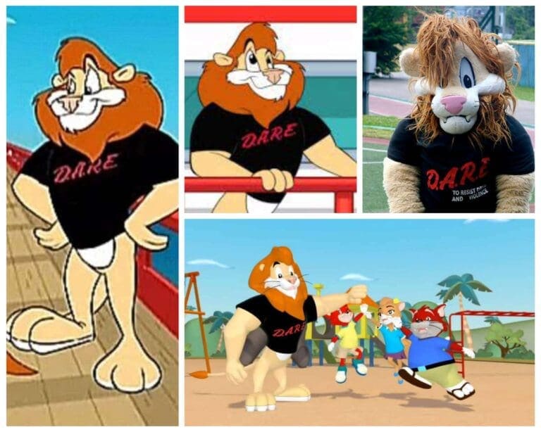 Daren The Lion The D A R E Mascot