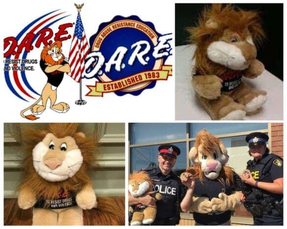 Daren the Lion The D.A.R.E Mascot