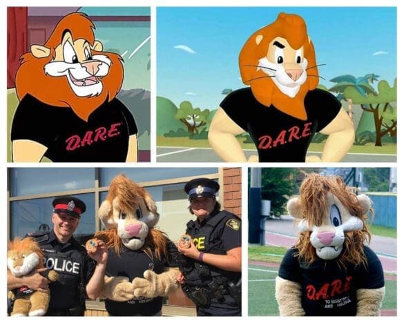 Daren the Lion The D.A.R.E Mascot