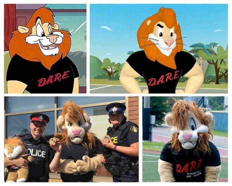 Daren The Lion The D A R E Mascot