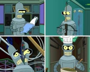 Bender Rodríguez: The Gleaming Heart of Futurama